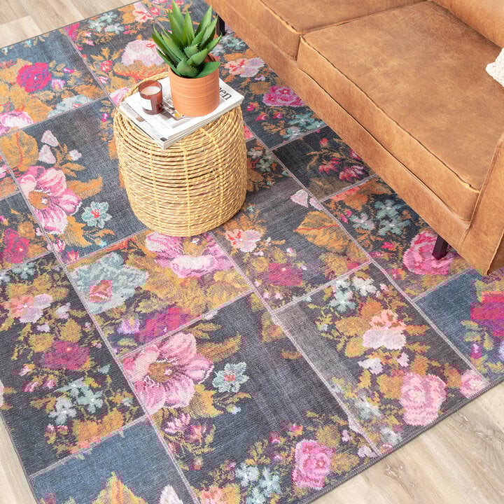 Teppich Blumen - Rosen Rosa - Volero