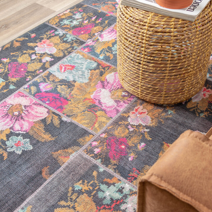 Teppich Blumen - Rosen Rosa - Volero