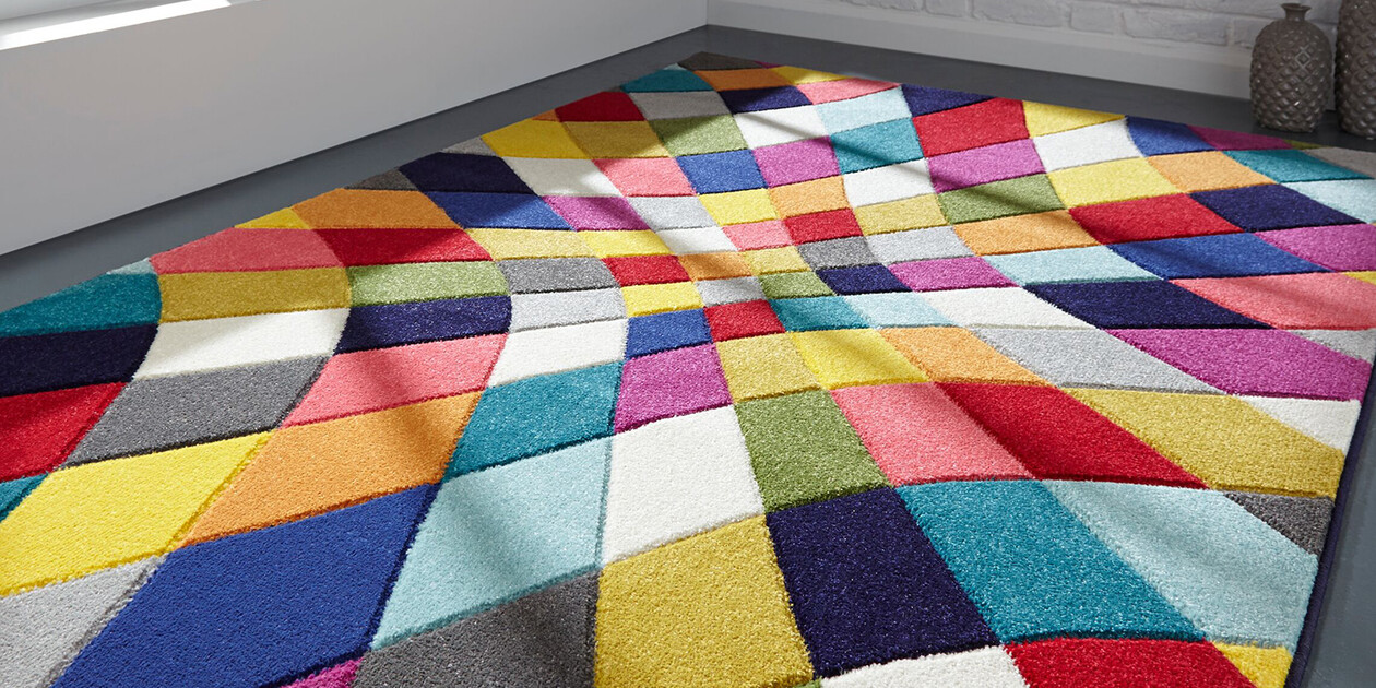 Moderner Teppich - Spectro Rhumba Bunt