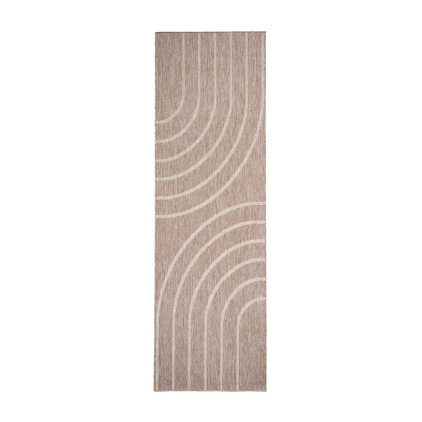 Balkonteppich - Sierra Curves Beige Creme
