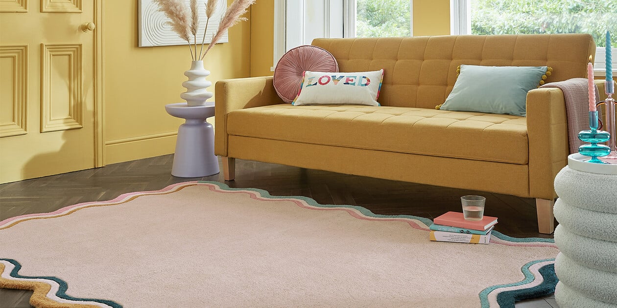 Wollteppich Organisch - Leo Beige Bunt