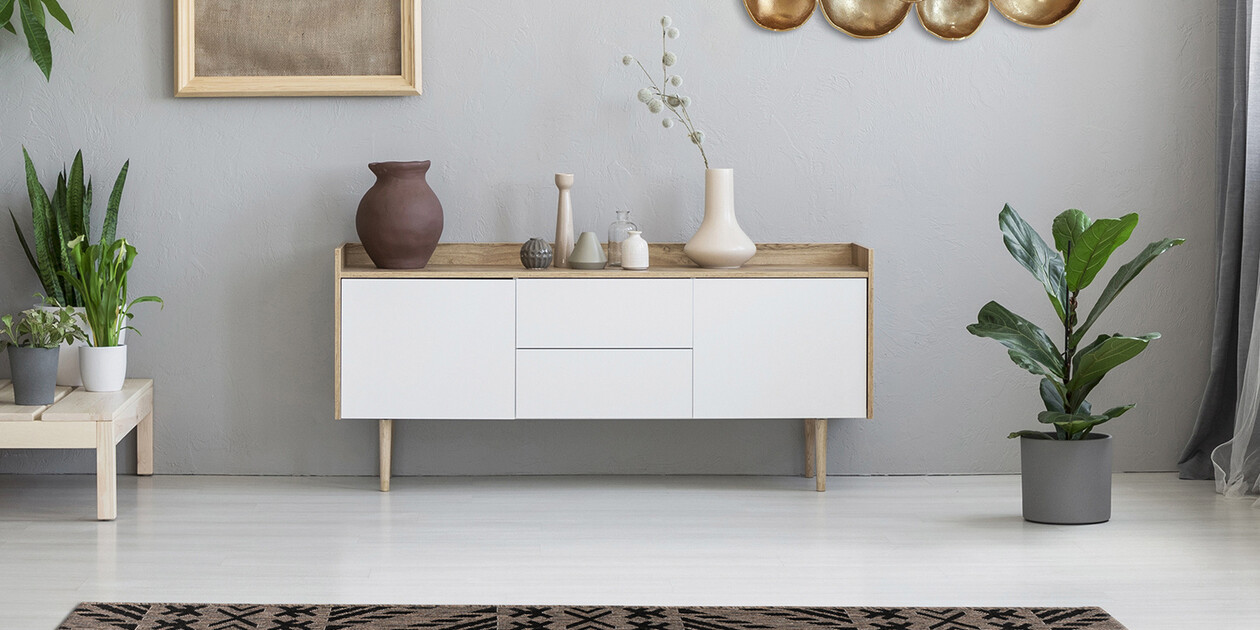 In- & Outdoor Teppich - Swash Geo 500 Braun/ Grau - Volero