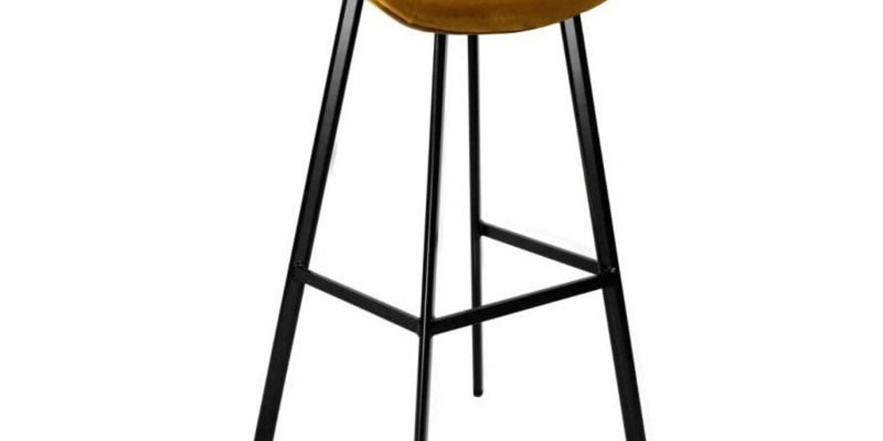 Barhocker Samt - Gold