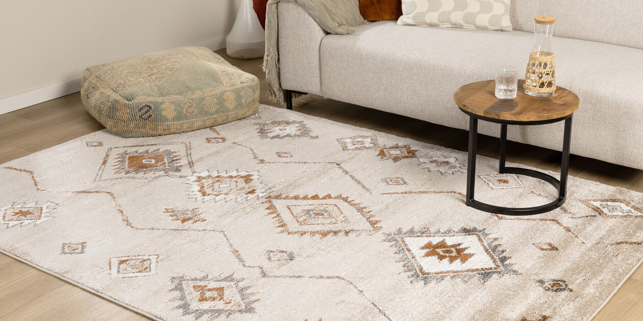 Berberteppich - Blend Aztec Beige